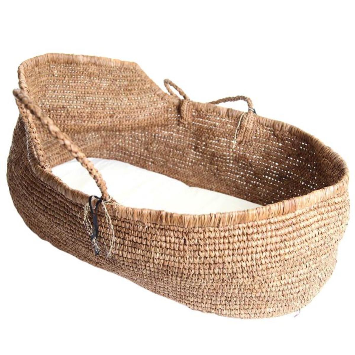 kids Noro Moses Bassinet Basket - Tea Brown | Garmentory
