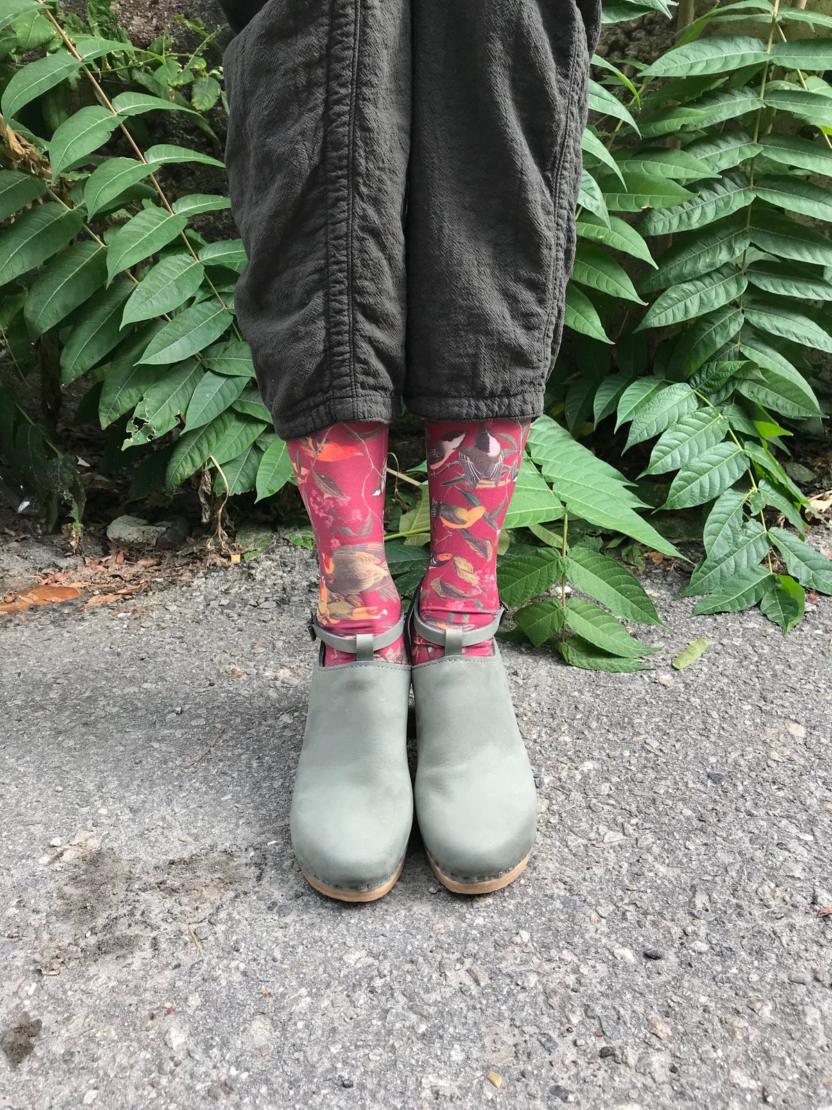 No.6 Classic Strap Clog on High Heel - Elephant/Brown | Garmentory