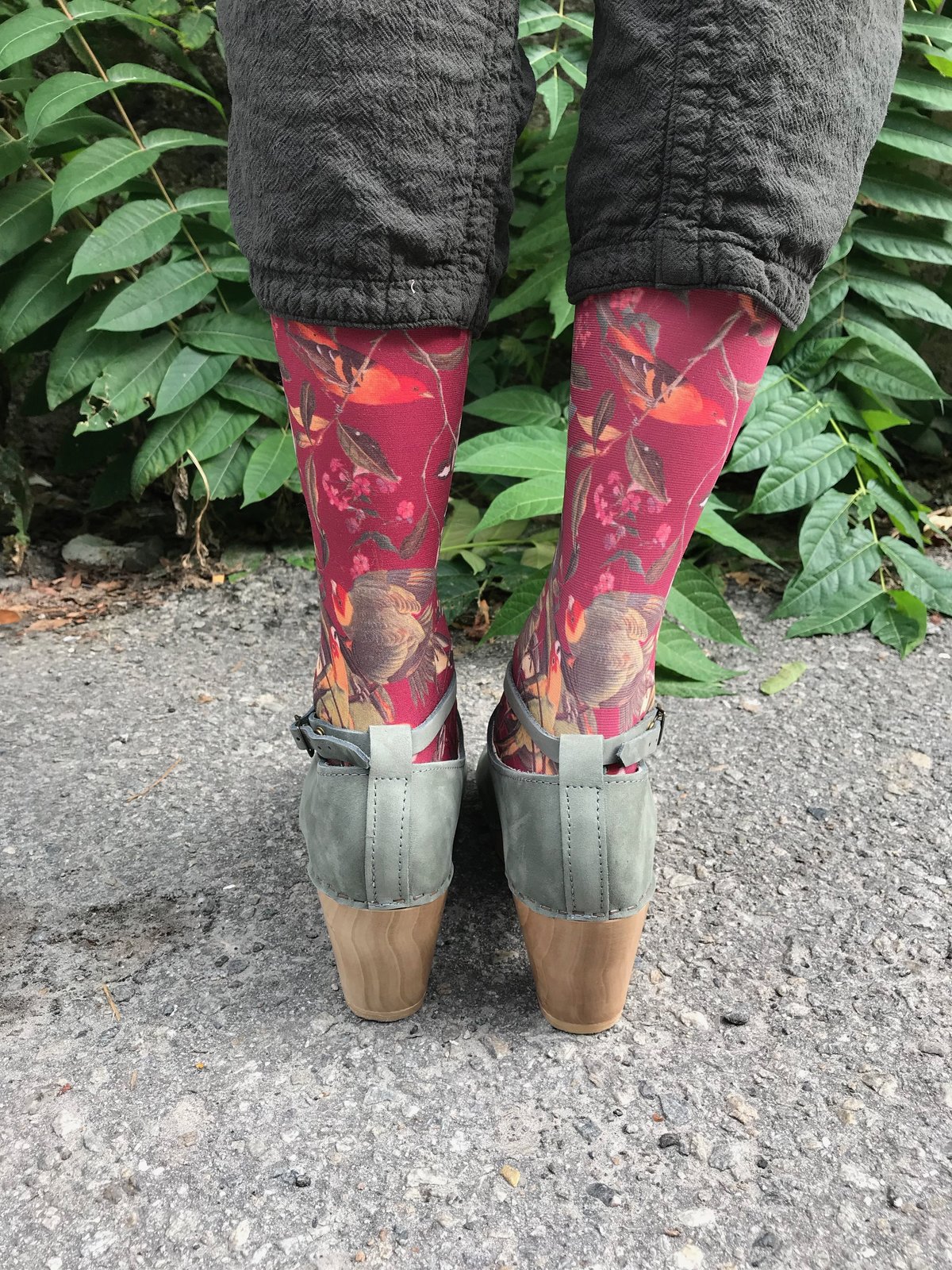 No.6 Classic Strap Clog on High Heel - Elephant/Brown | Garmentory