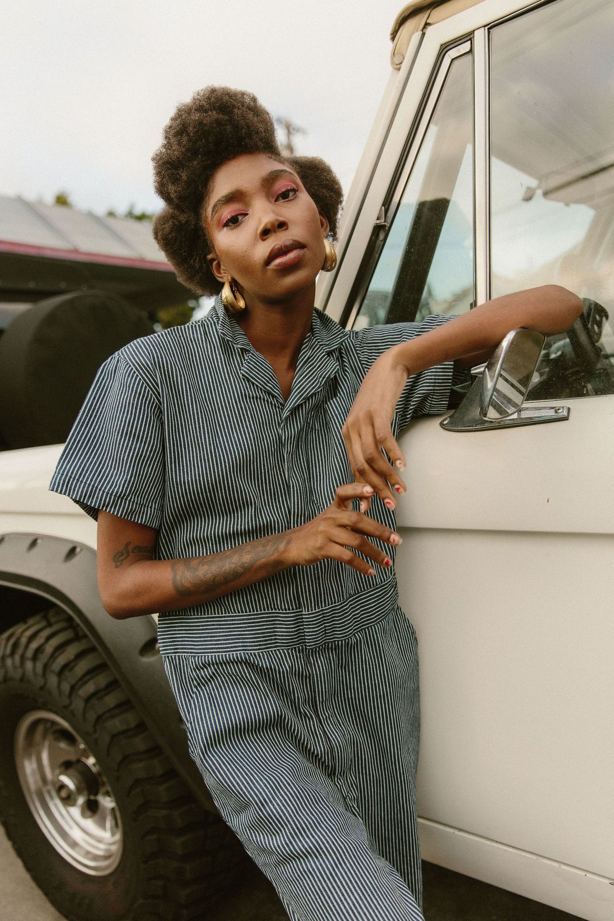 Hey Gang Coveralls Railroad - Stripe Denim | Garmentory