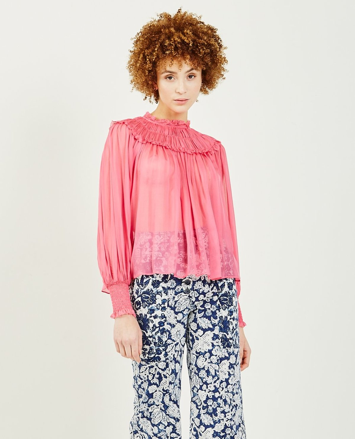 Ulla Johnson Arabella Blouse - Fuchsia | Garmentory