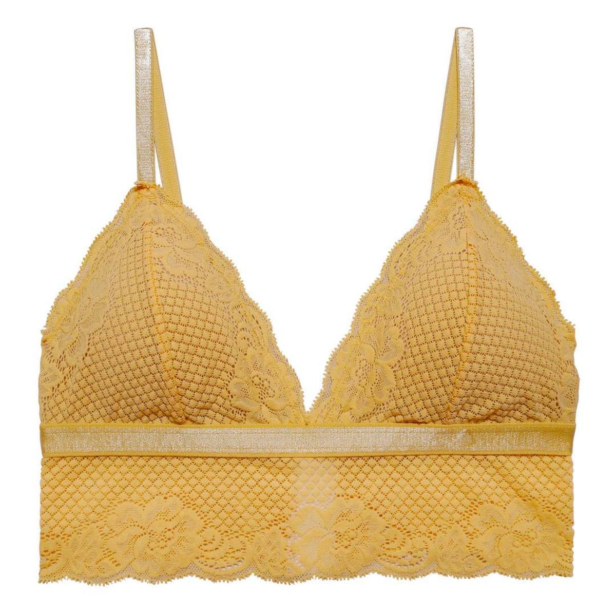 UNDERPROTECTION Liza Bralette - Yellow Egg | Garmentory