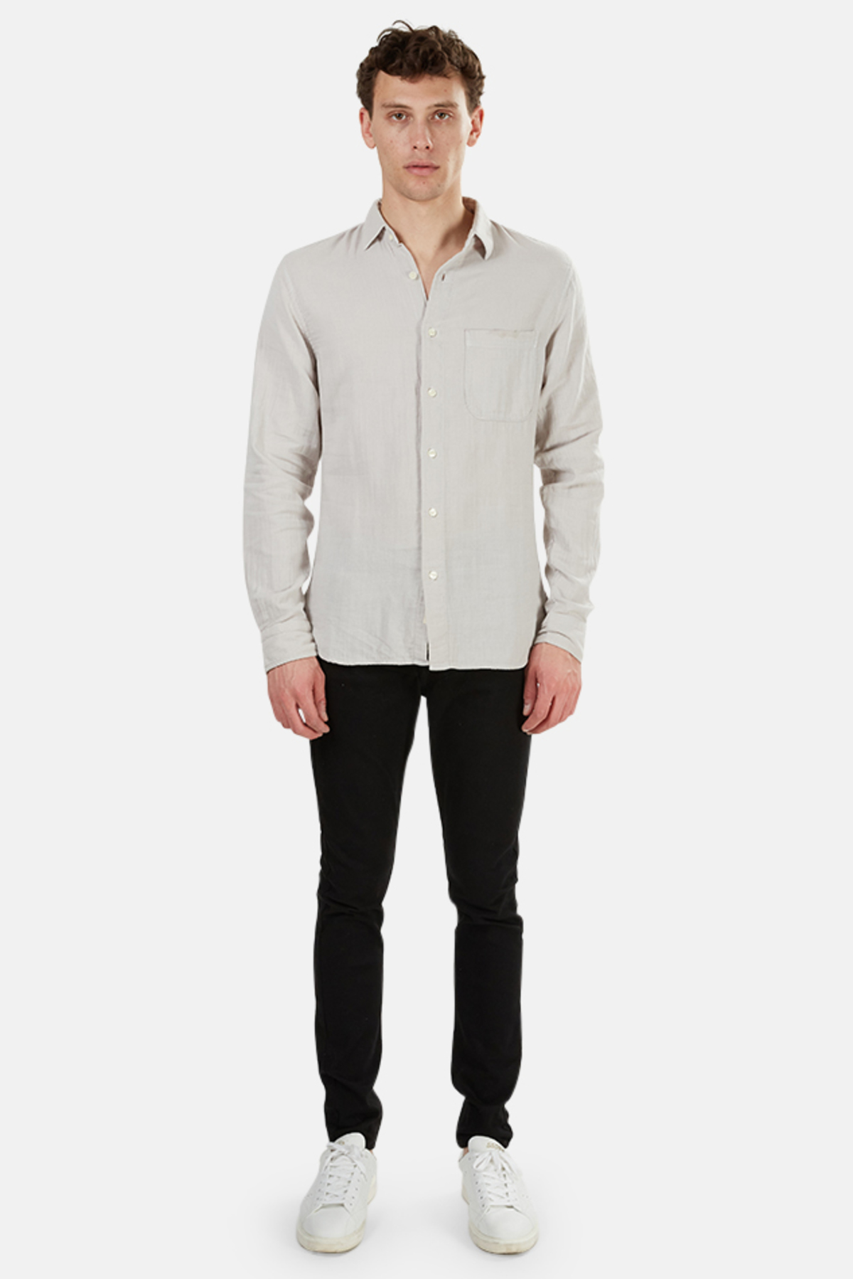 Kato The Ripper Shirt - Light Grey | Garmentory