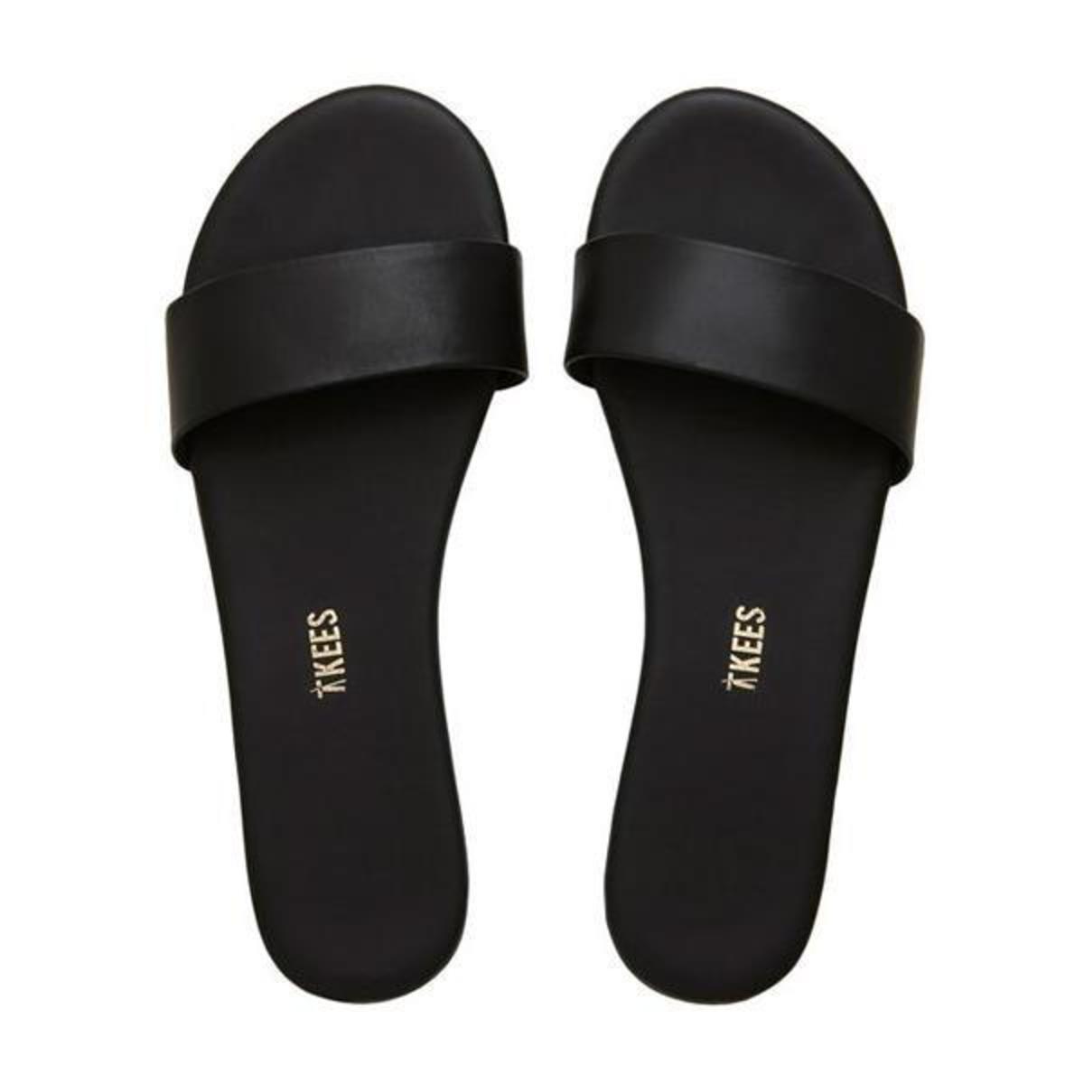 Tkees Alex Slides - Black Stone | Garmentory