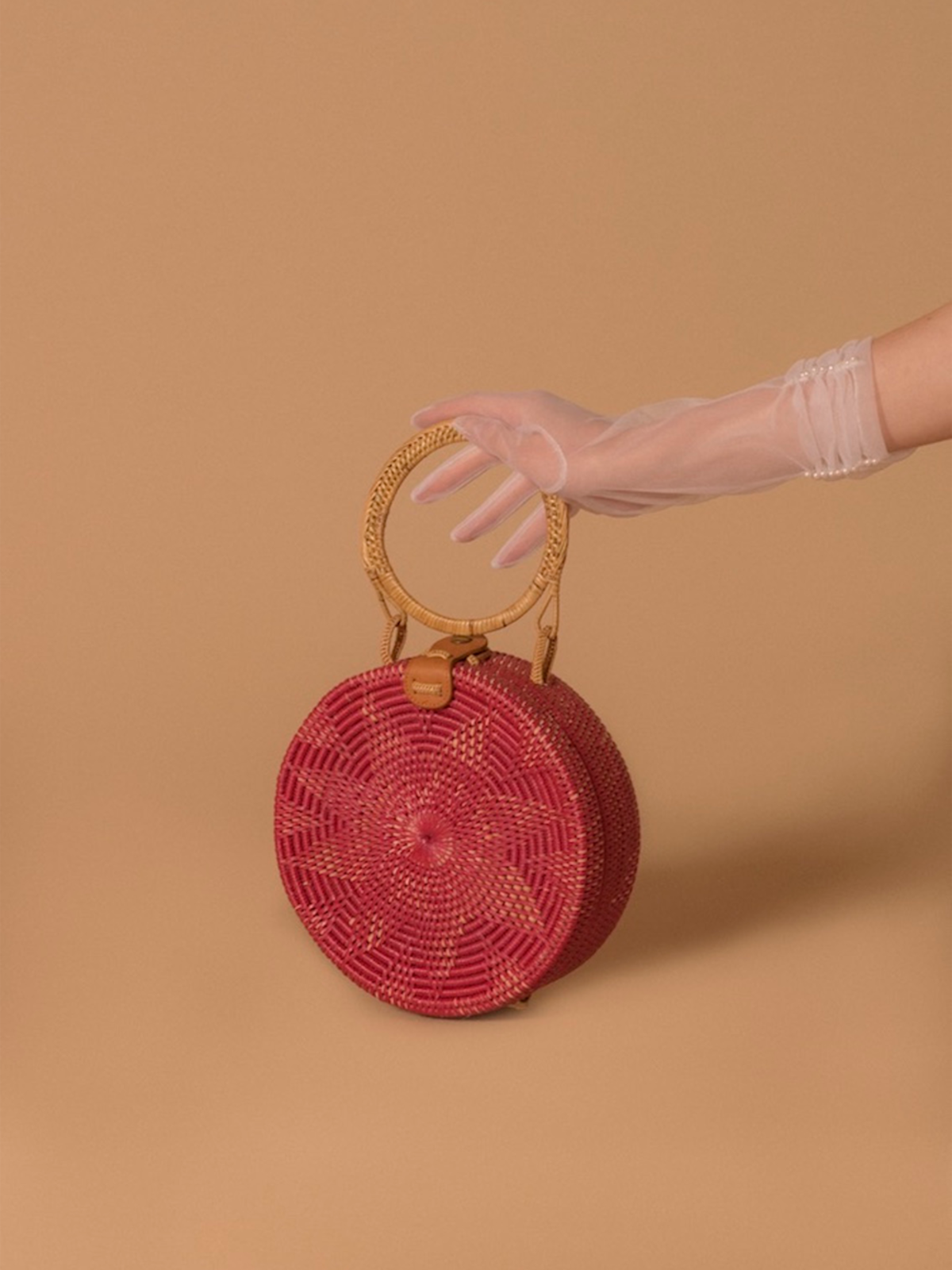 Folk Fortune Rattan Clutch - Pink | Garmentory