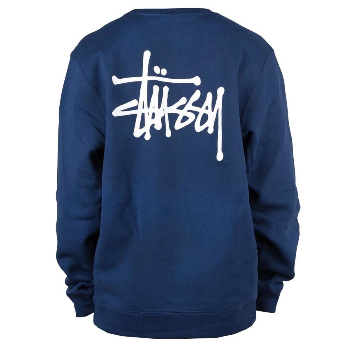 Basic Stussy Crew 'Navy' | Garmentory