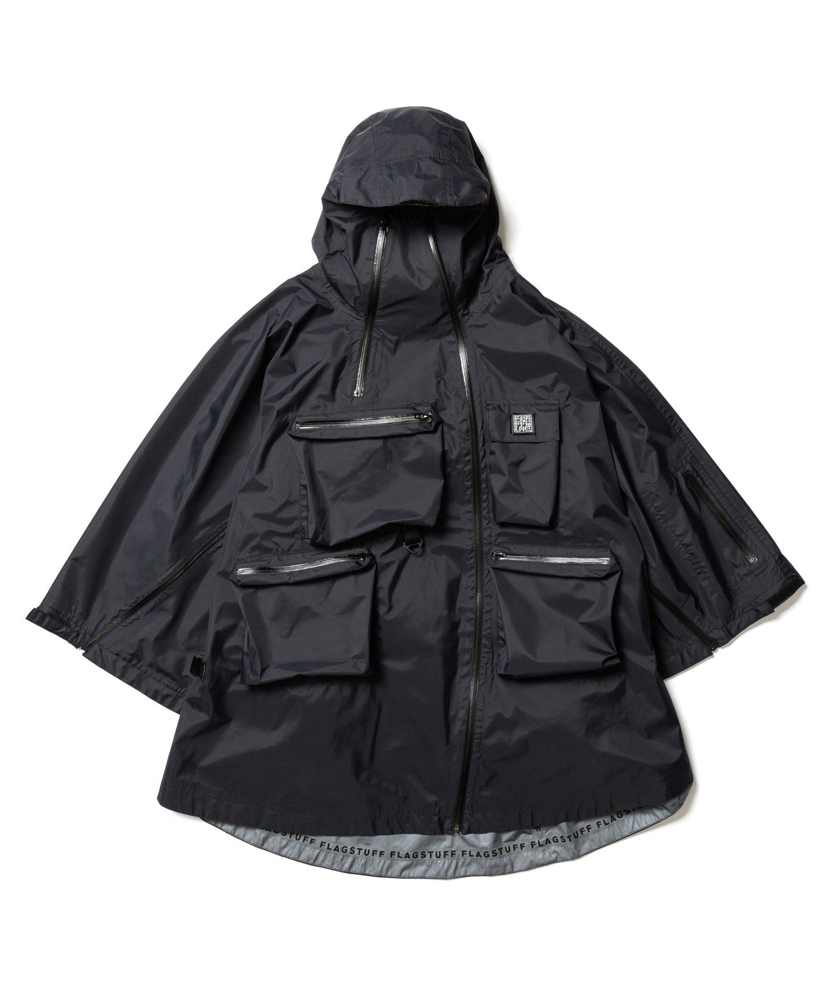 Flagstuff "3M Nylon Poncho" - Black | Garmentory