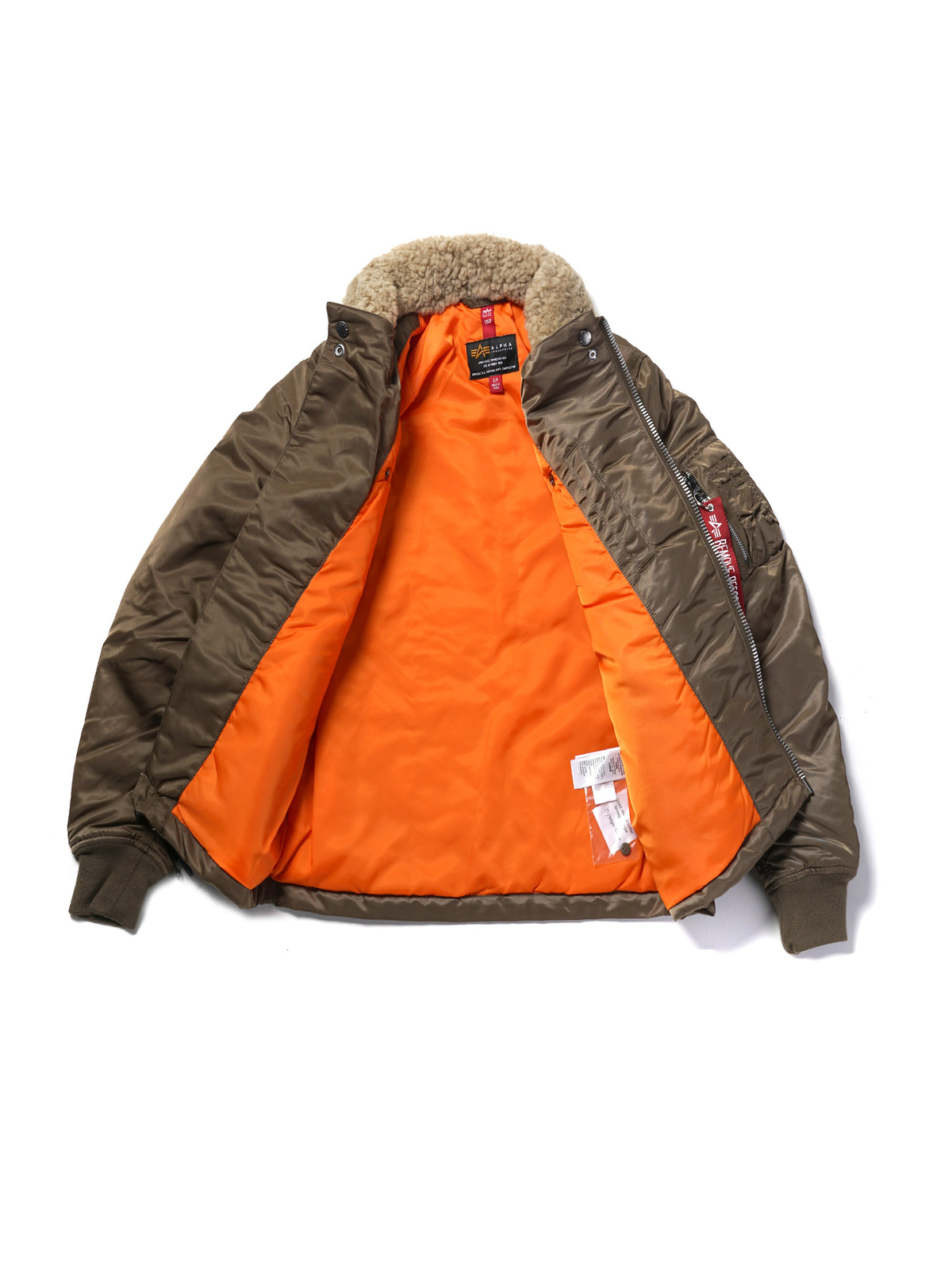 ALPHA INDUSTRIES B-15 STRAIGHT HEM MOD FLIGHT JACKET - Coyote Brown ...