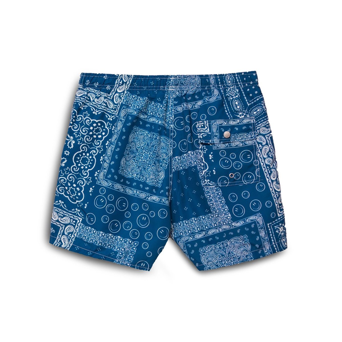 Bather Print swim trunk - blue bandana | Garmentory