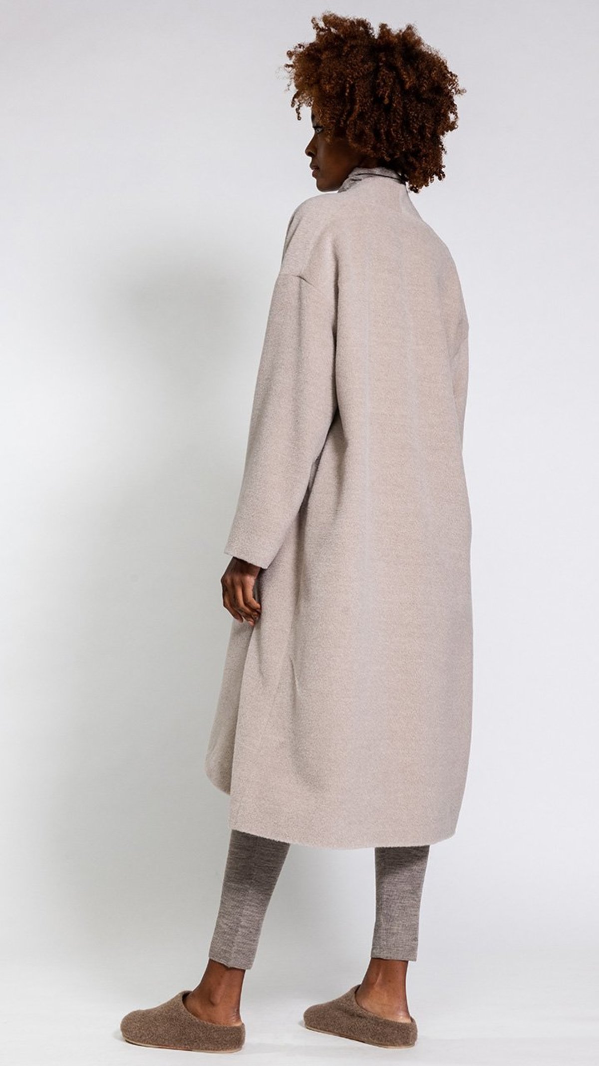 Lauren Manoogian Brushed Shall Coat - Oatmeal | Garmentory