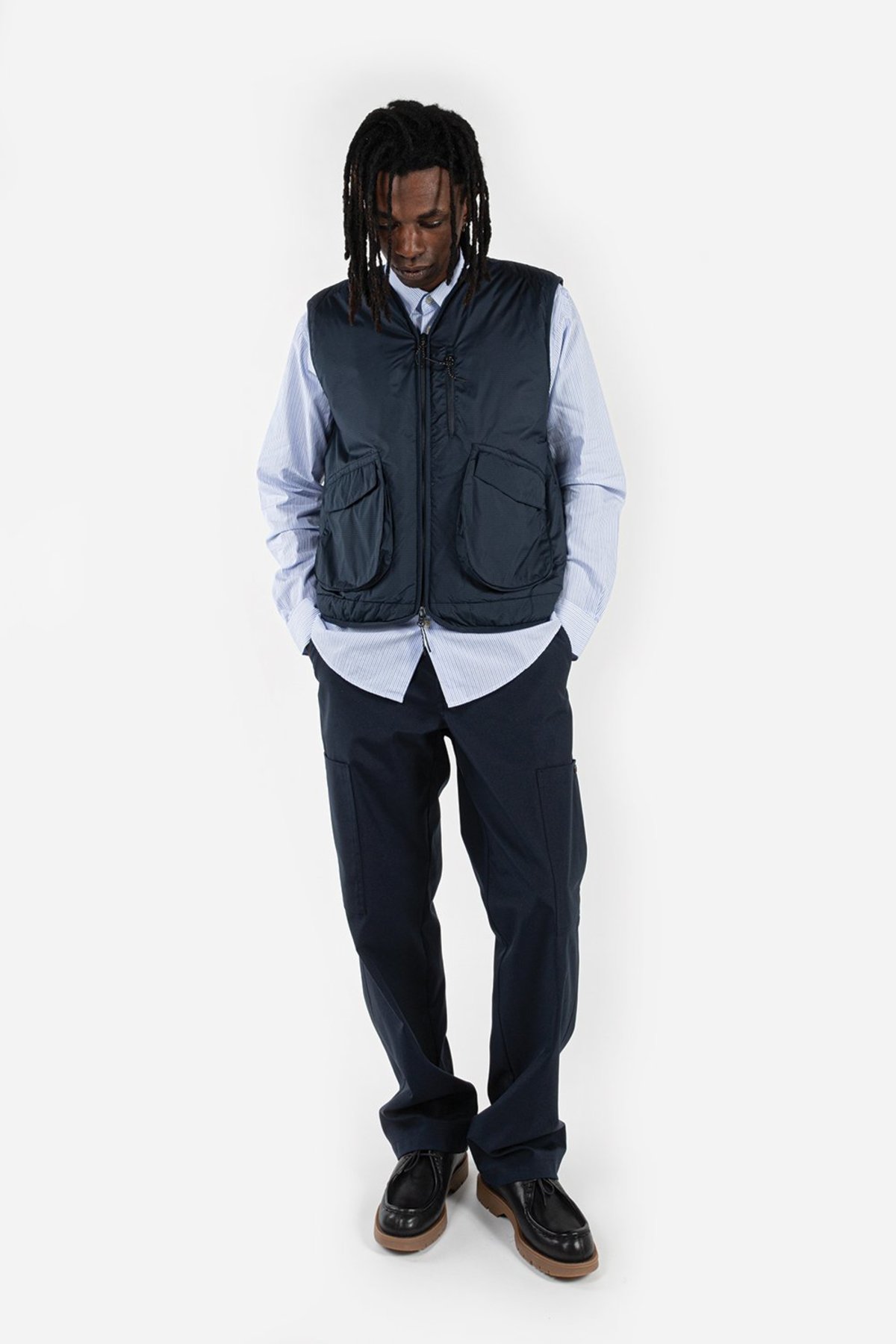 Soulland Clay Vest - Navy | Garmentory