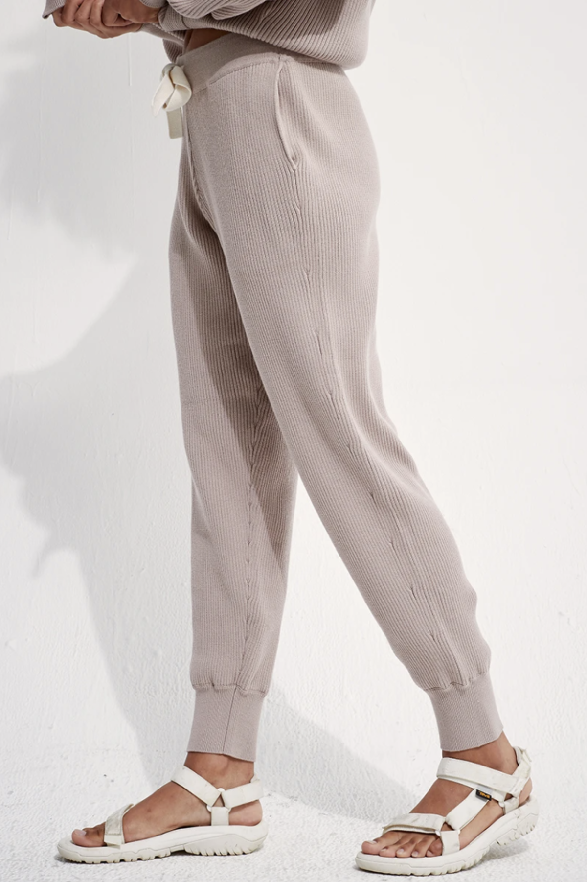 back beat rags Organic Cotton Surf Jogger pants - Mushroom | Garmentory