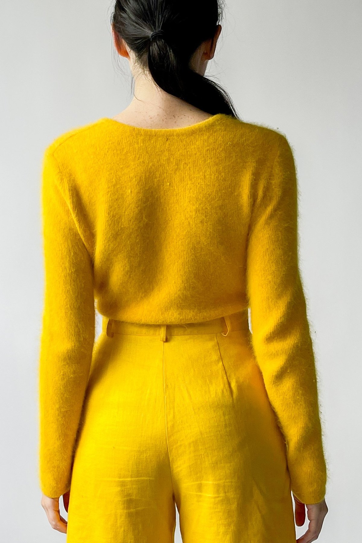 Vintage Angora Sweater - Lemon | Garmentory
