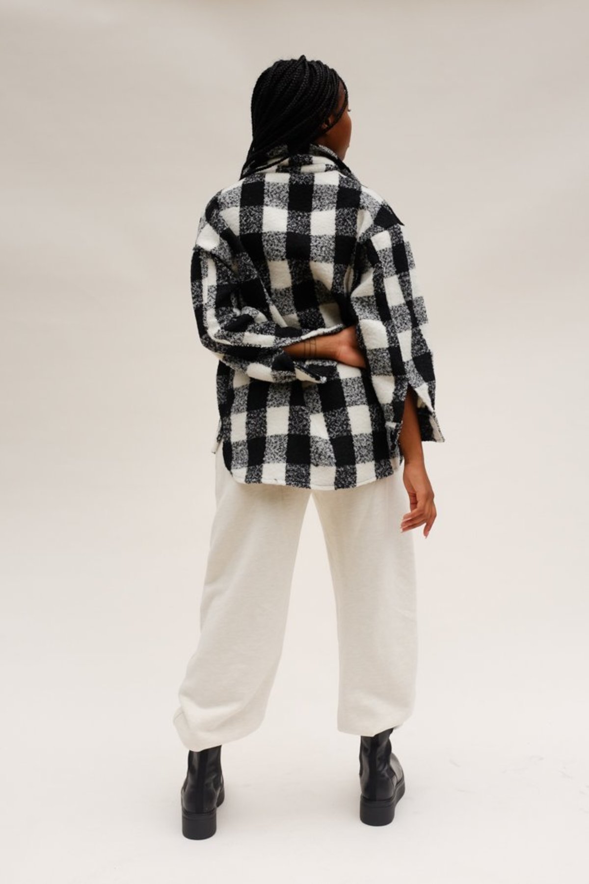 Pipe & Row DYLAN PLAID JACKET - Black/White | Garmentory