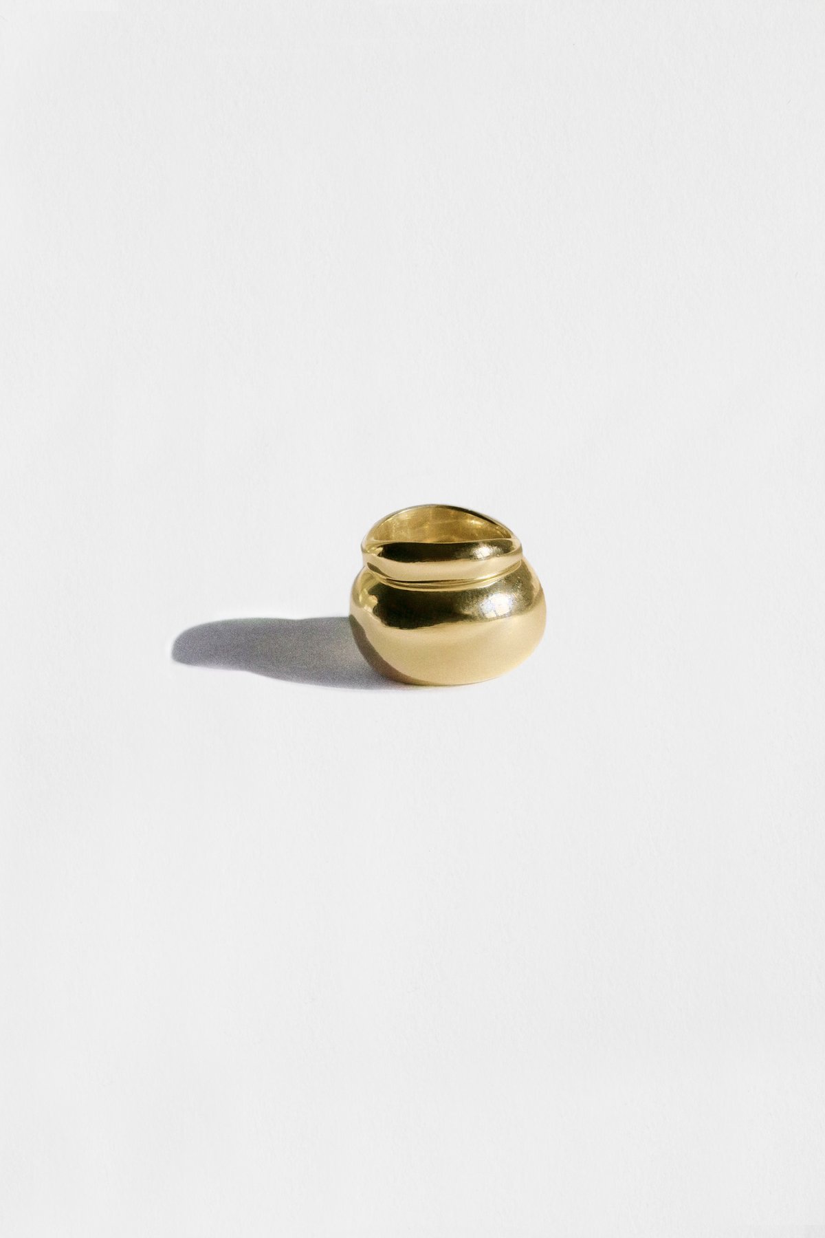 Hernán Herdez Puff Ring Set - Brass | Garmentory