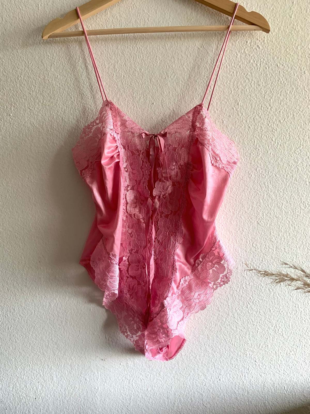 Vinatge Alana Gale Intimates Soft Lace Teddy Slip - Pink | Garmentory