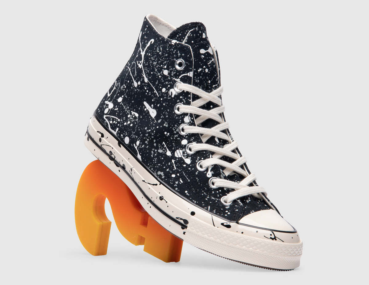 Converse Chuck 70 Hi Paint Splatter sneakers - black | Garmentory