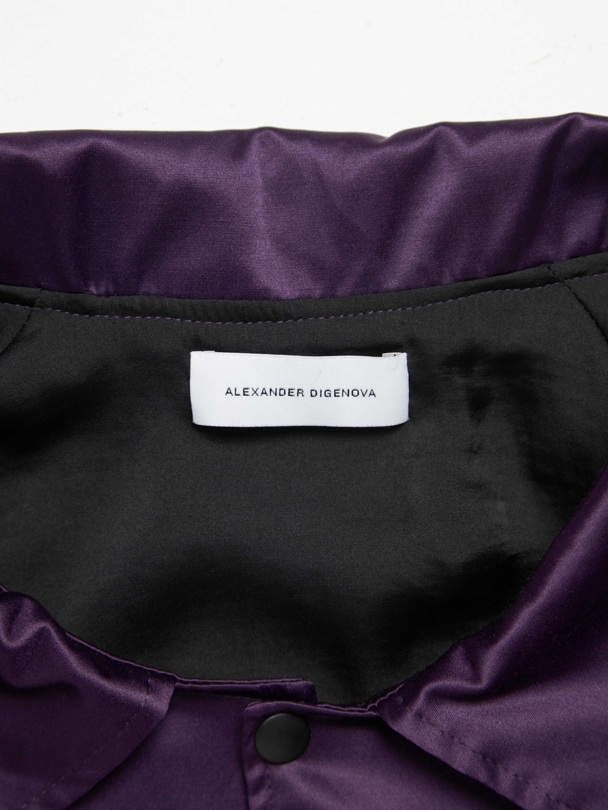 Alexander Digenova Button Back Sequins Silk Satin Bomber - Purple ...