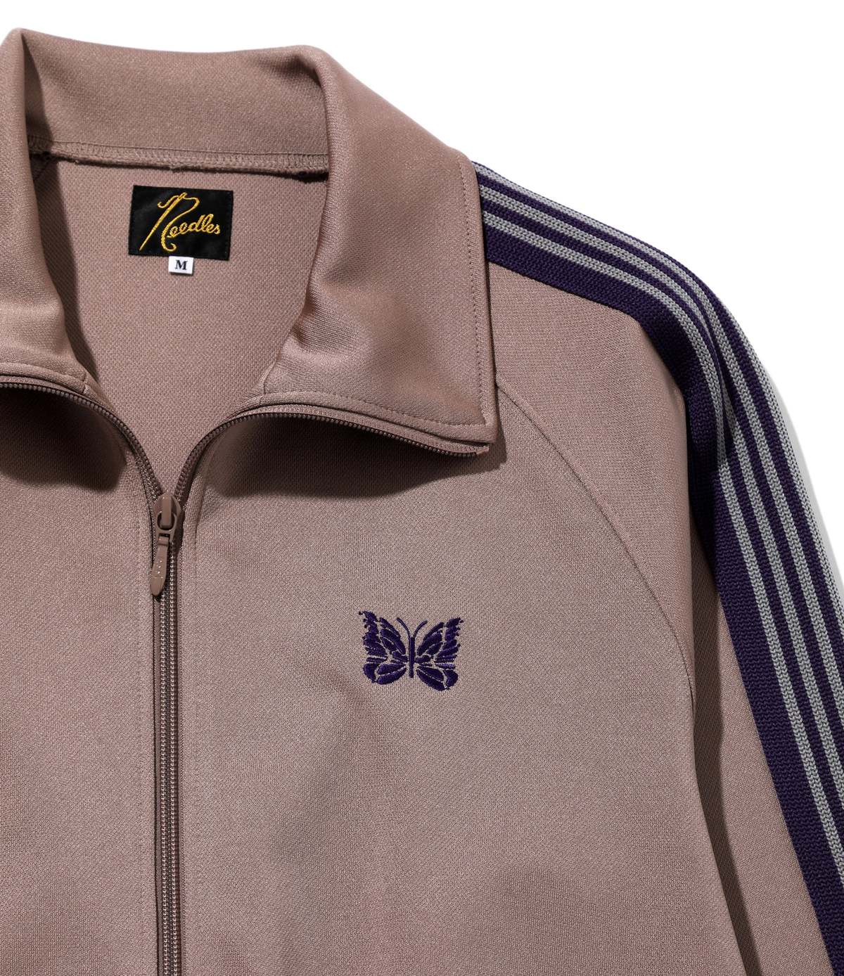 Needles Track Jacket - Poly Smooth/Taupe | Garmentory