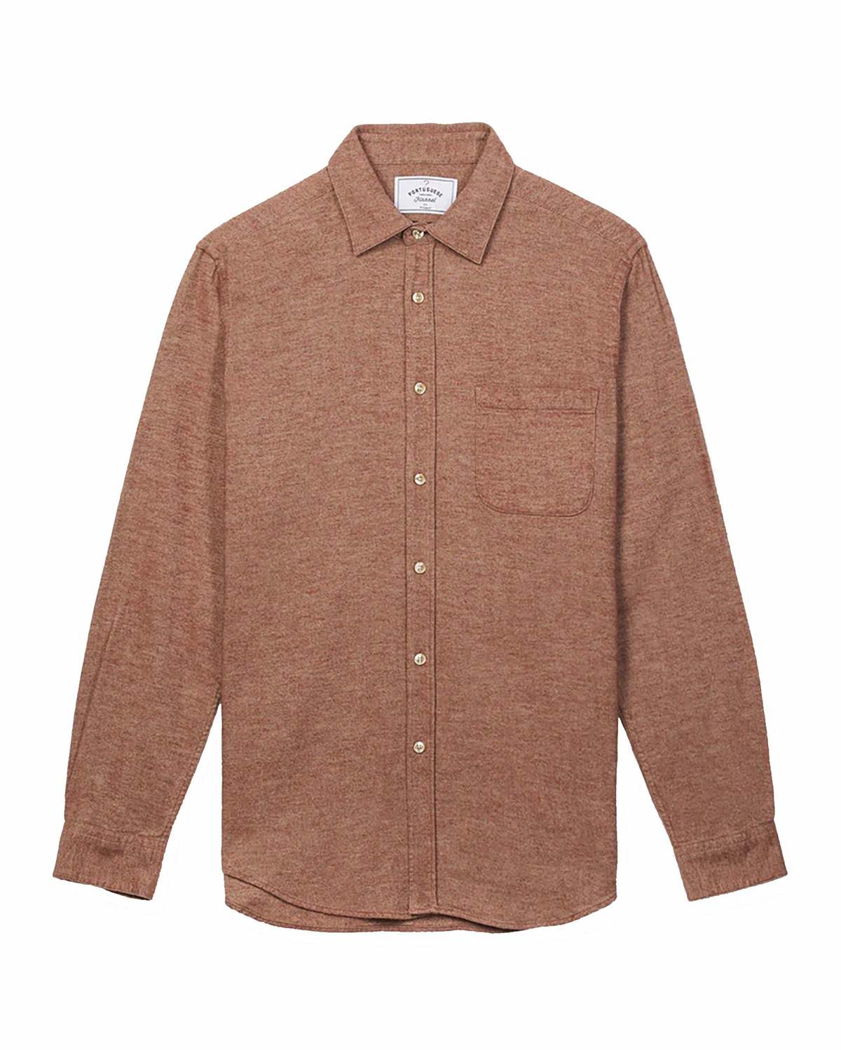 Portuguese Flannel Teca Flannel Shirt - Cinnamon | Garmentory