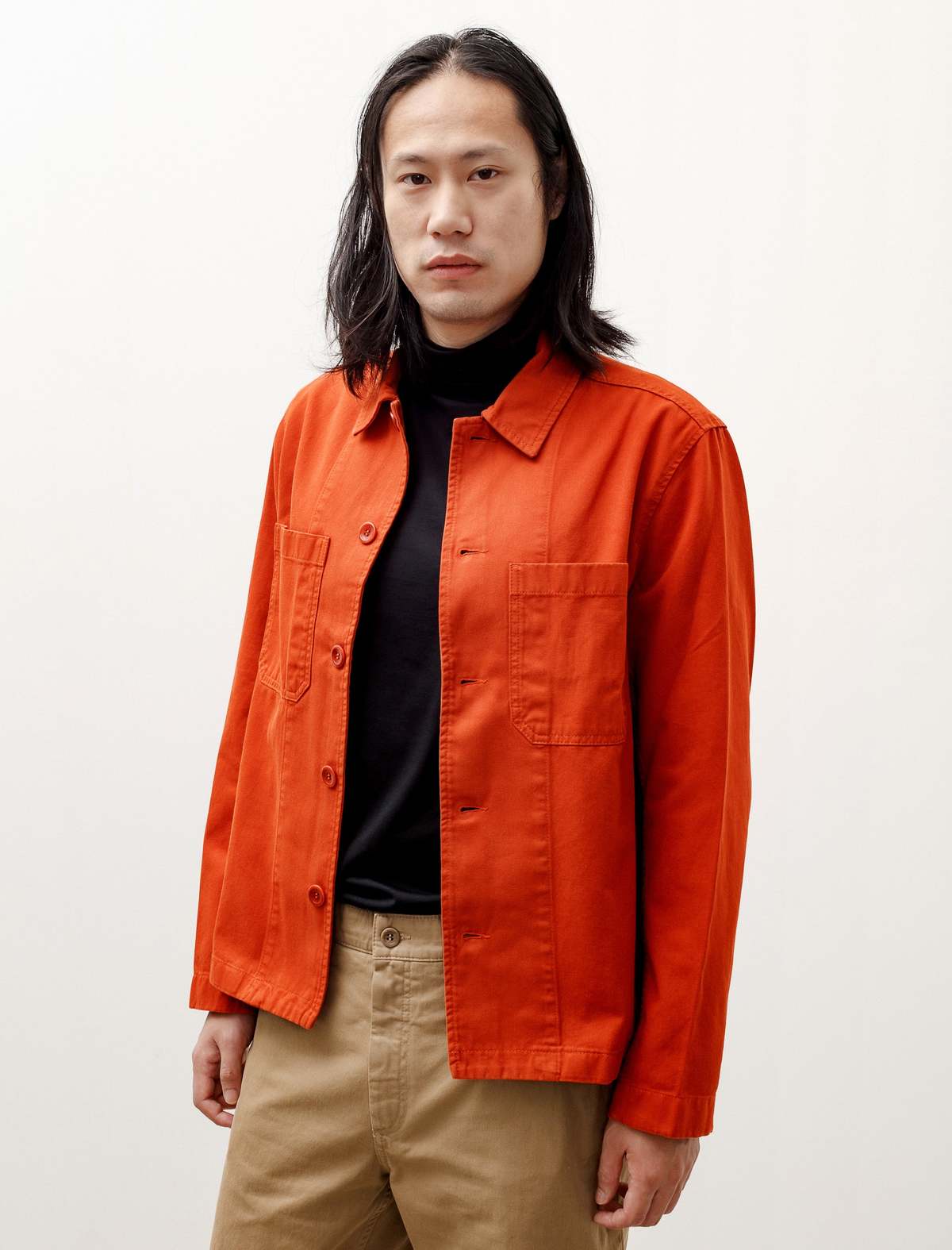 Norse Projects Tyge Broken Twill Jacket - Burnt Orange | Garmentory