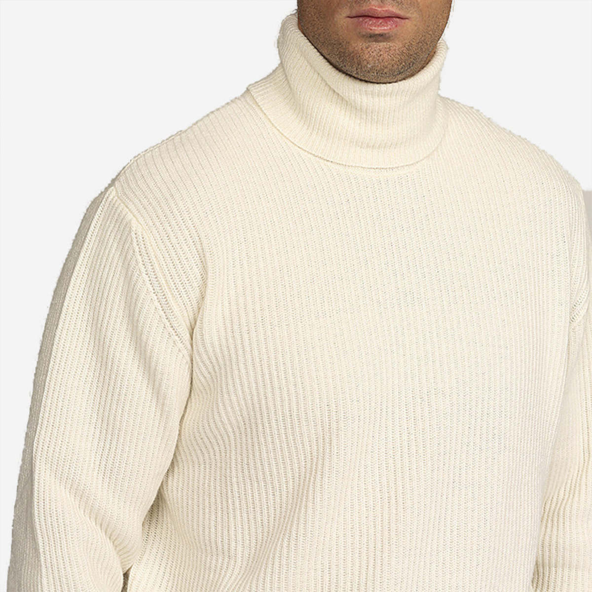 East Harbour Surplus Marta Sailor Wool Turtleneck - Off White | Garmentory