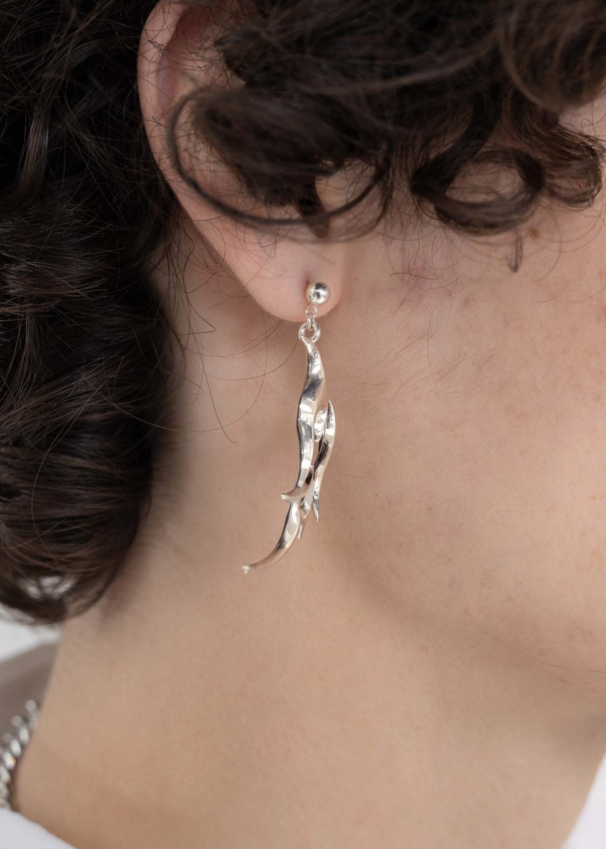 Feng Chen Wang PHOENIX EARRING - Silver | Garmentory