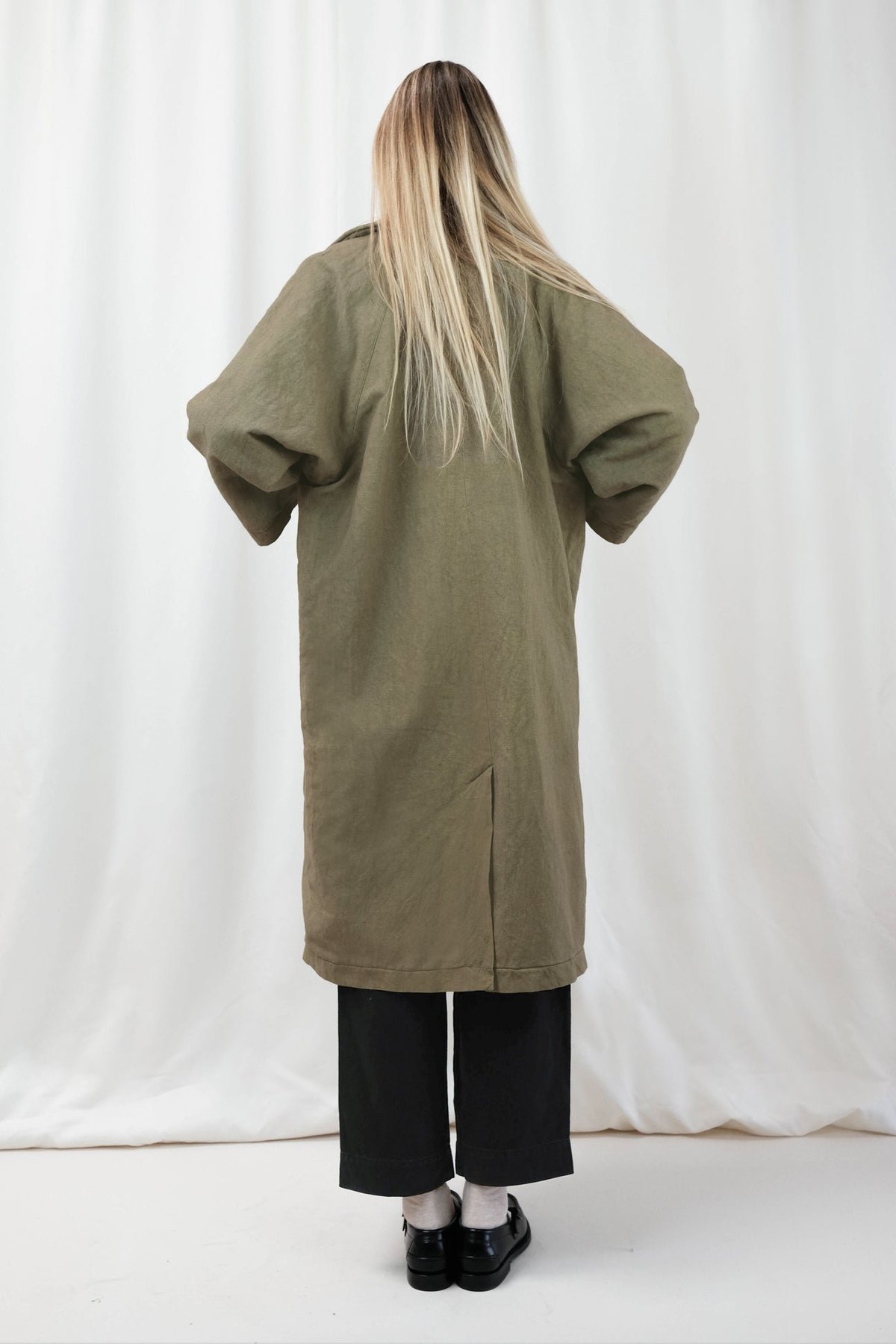 Micaela Greg Sherpa Lined Trench - Cypress | Garmentory