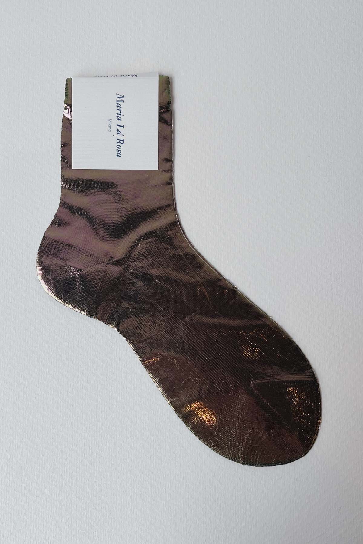 Maria La Rosa Ribbed Laminated Socks | Garmentory