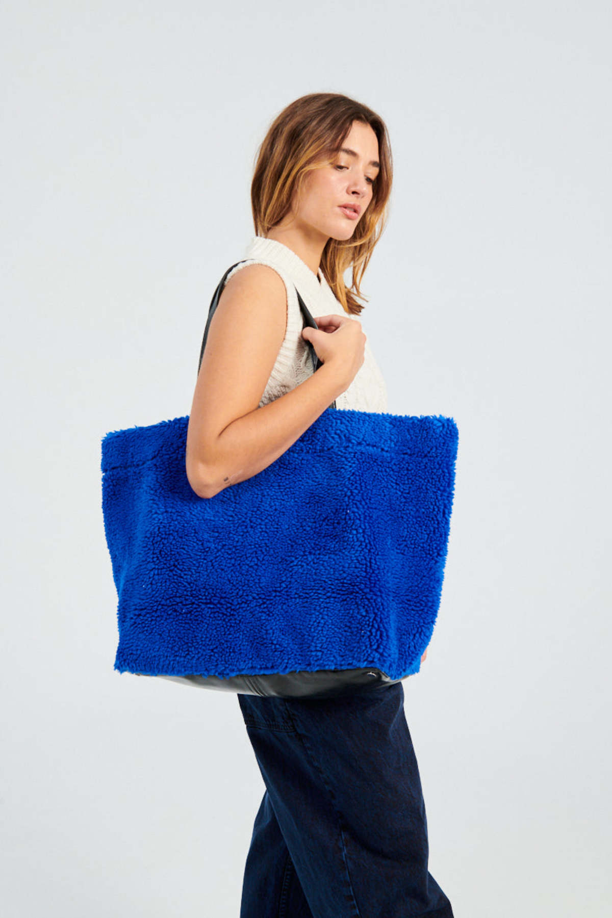 Stand Studio Large Shopping Bag - Electric Blue | Garmentory