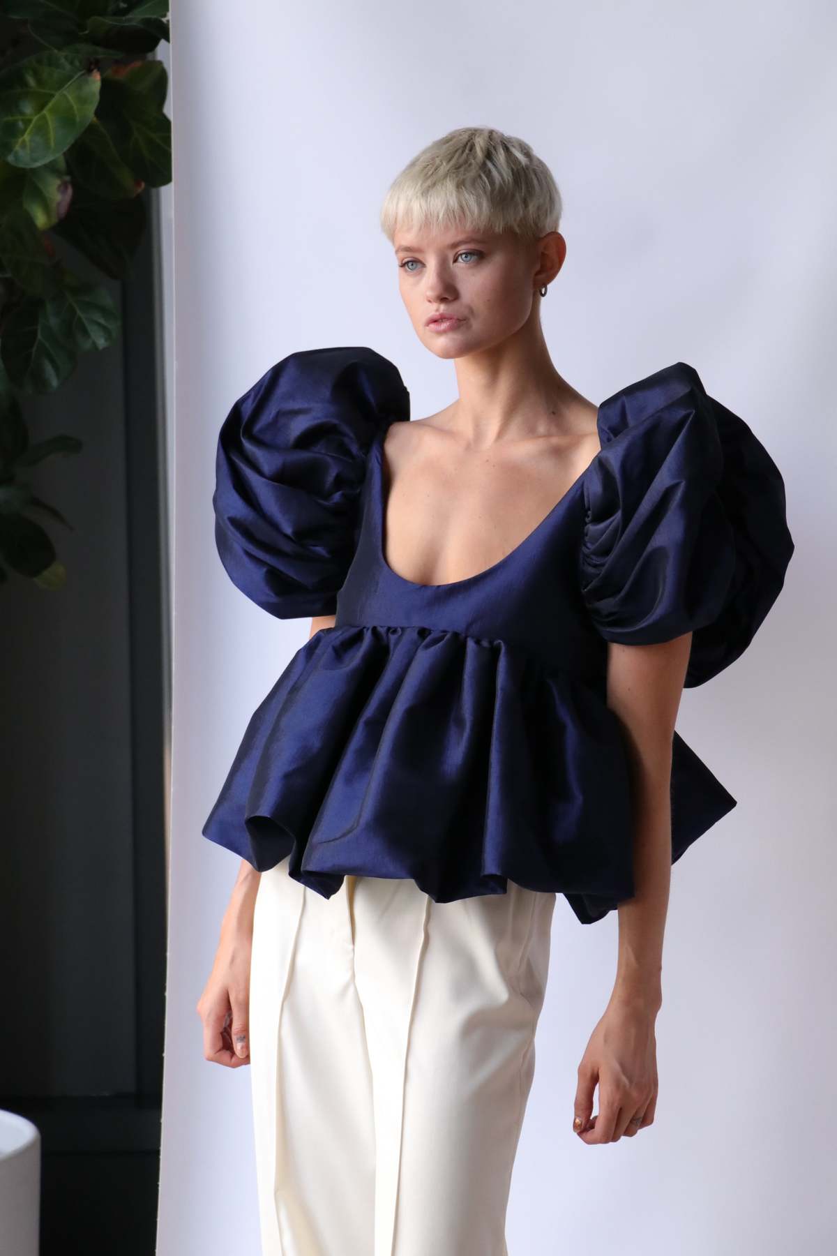 Kika Vargas Chiara Top - Navy | Garmentory