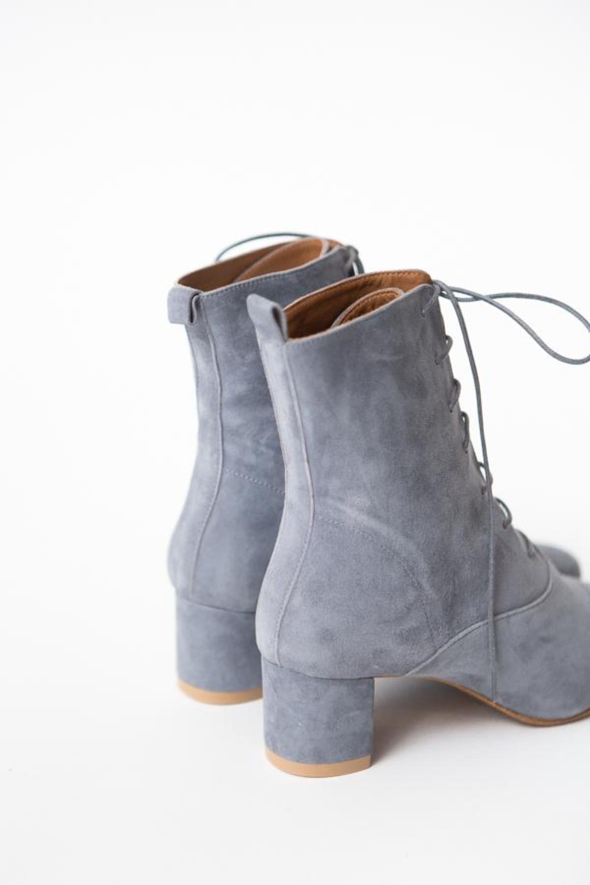 BY FAR Lada Boots - Blue Suede | Garmentory