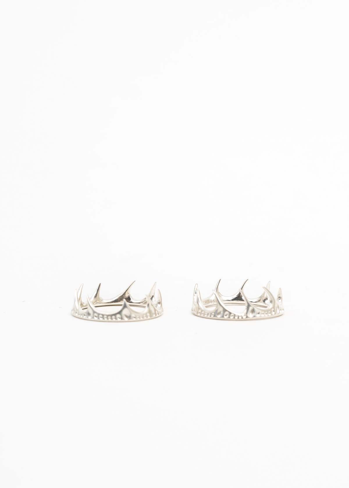 Rui SILVER THORNS DOUBLE RINGS - SILVER | Garmentory