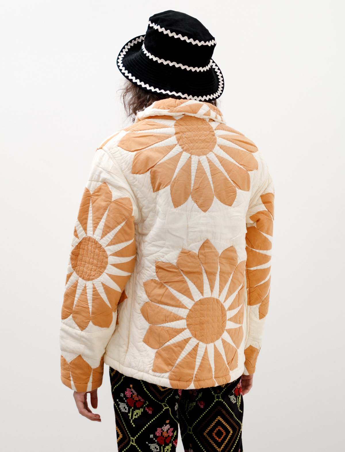Unisex BODE Grand Daisy Workwear Jacket - Cream/Beige | Garmentory